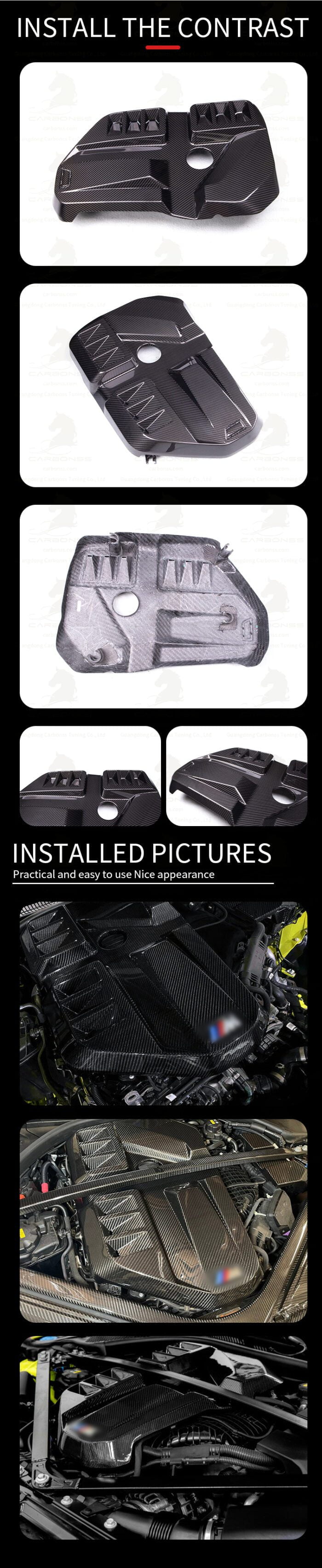 BMW G80 G82 G83 M3 M4 Dry Carbon ENGINE COVER 2021+ – Guangdong ...