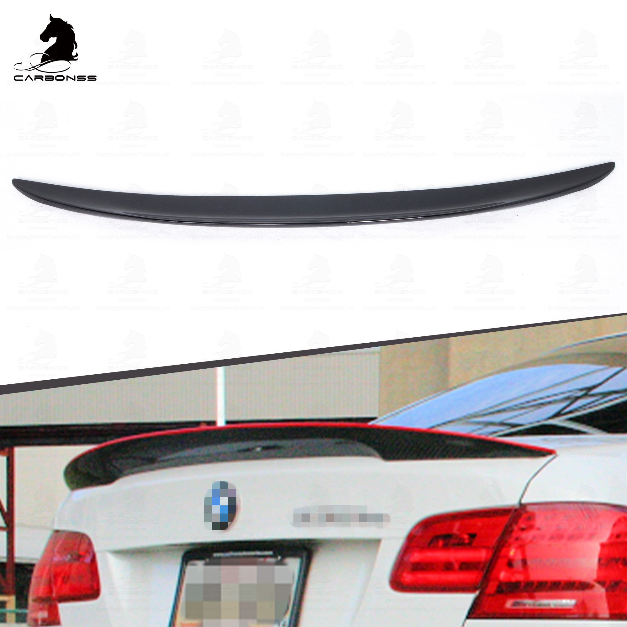 BMW E92 P Type ABS Gloss Black Rear Spoiler – Guangdong Carbonss Tuning ...