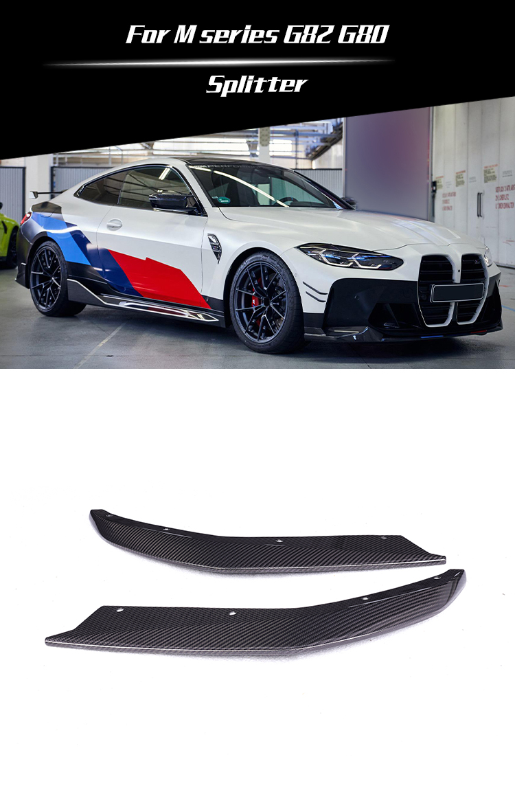 BMW G80 M3 G82 M4 Dry Carbon MHC TYPE REAR SPLITTER 2021+ – Guangdong ...