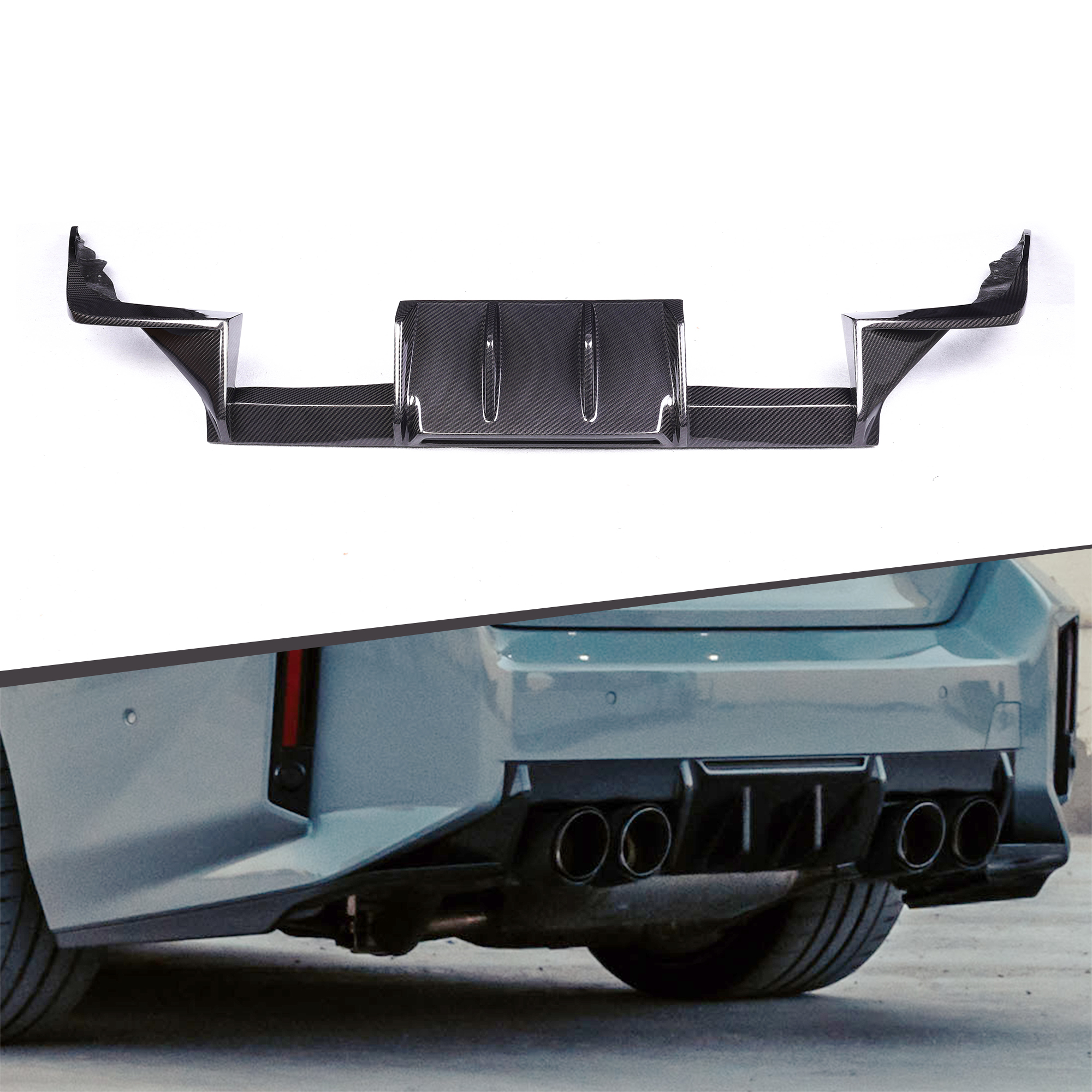 Bmw M2 G87 MHC Type Dry Carbon Rear Diffuser 2022+ – Guangdong Carbonss ...