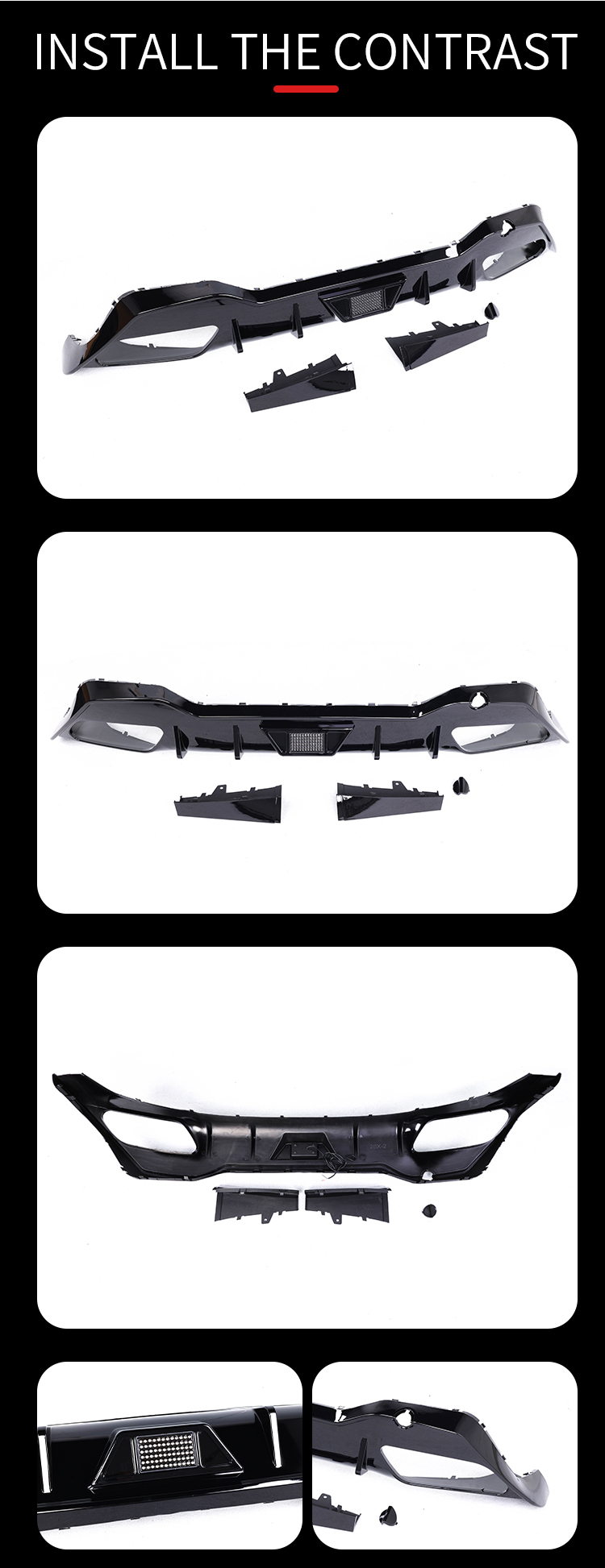 BMW G14 G15 AC Type Led Rear Bumper Diffuser 2019+ – Guangdong Carbonss ...